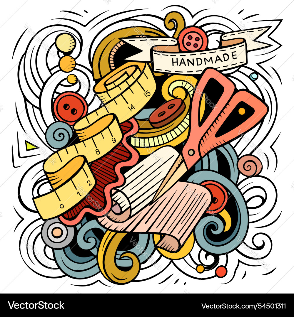 Handmade cartoon Royalty Free Vector Image - VectorStock