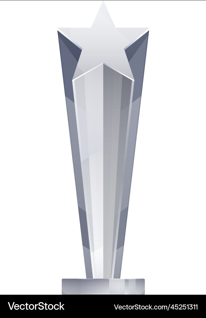Realistic trophy Royalty Free Vector Image - VectorStock