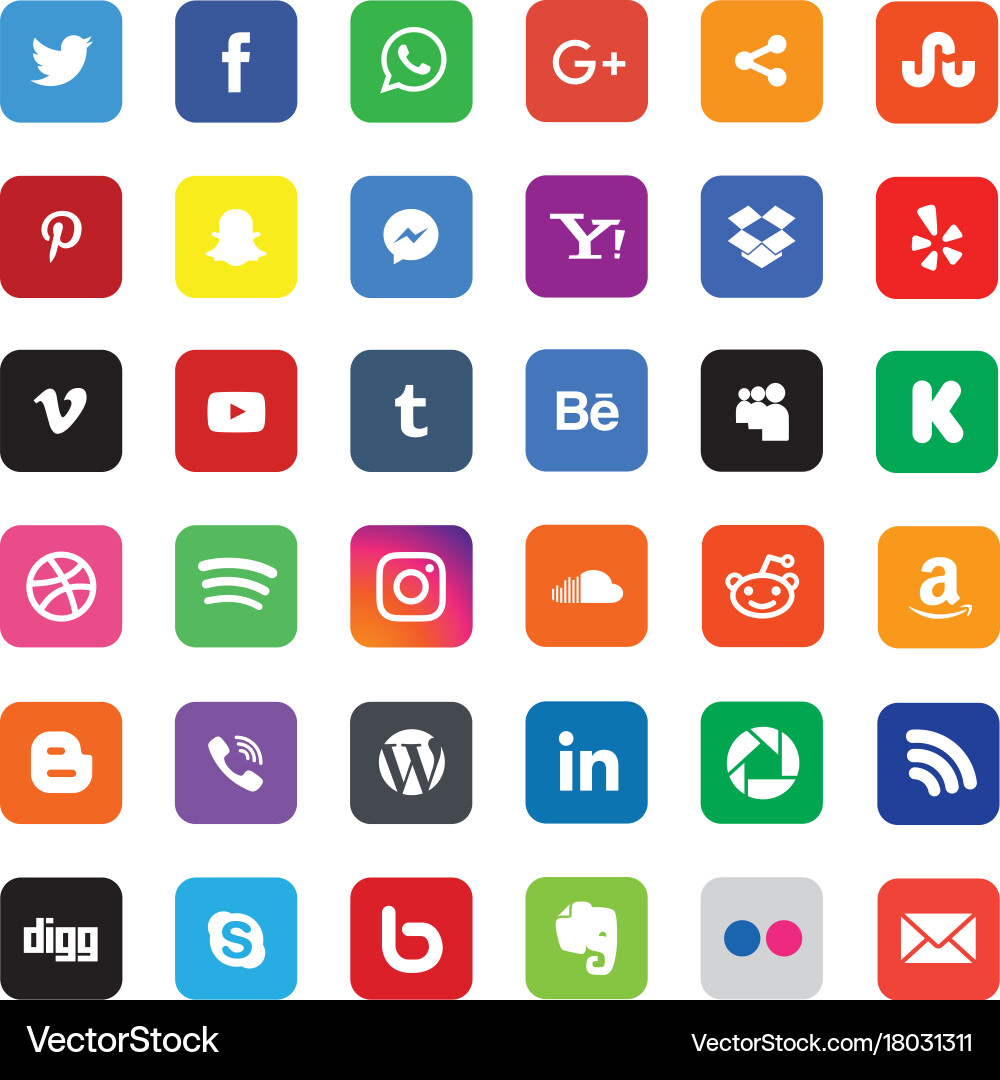 Free Social Logos Vector Images (over 7,100)