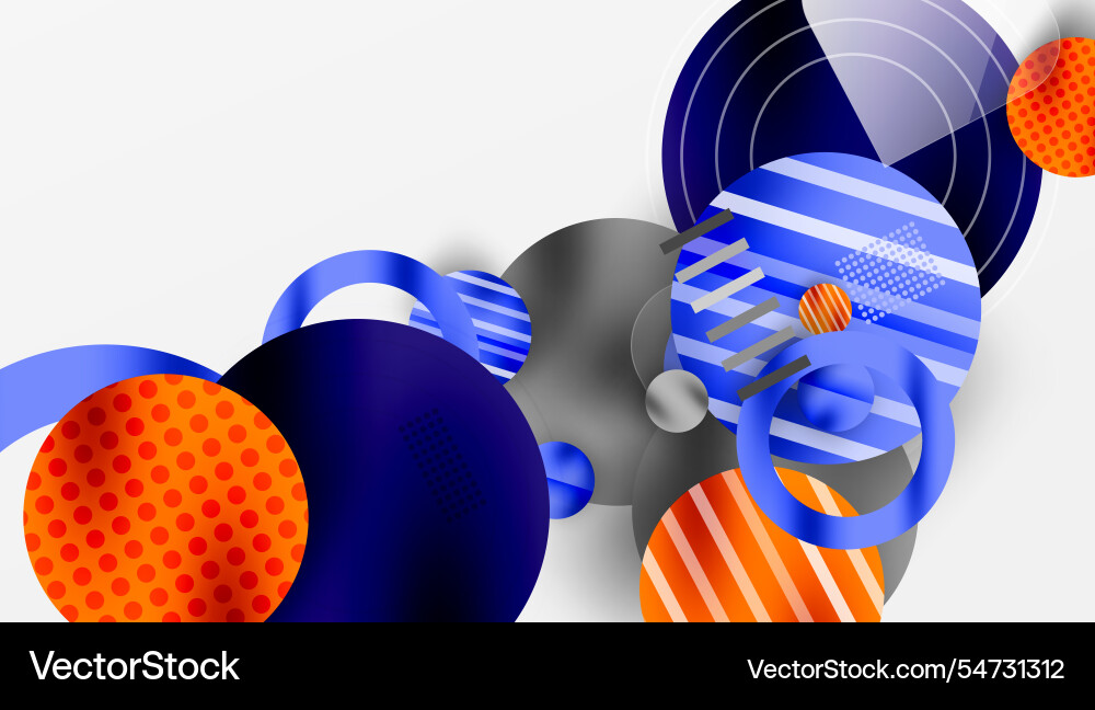Abstract geometric background with overlapping Vector Image