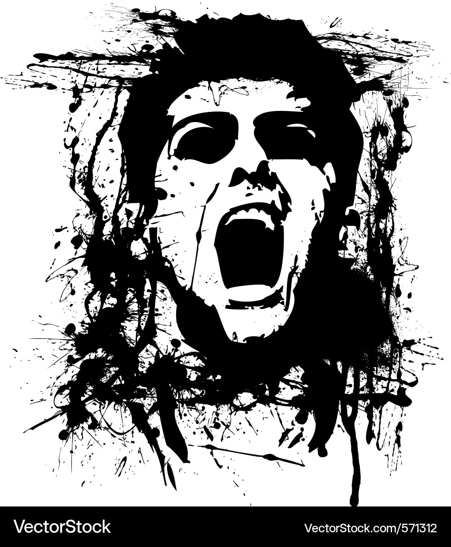 Horror Scream Royalty Free Vector Image - VectorStock