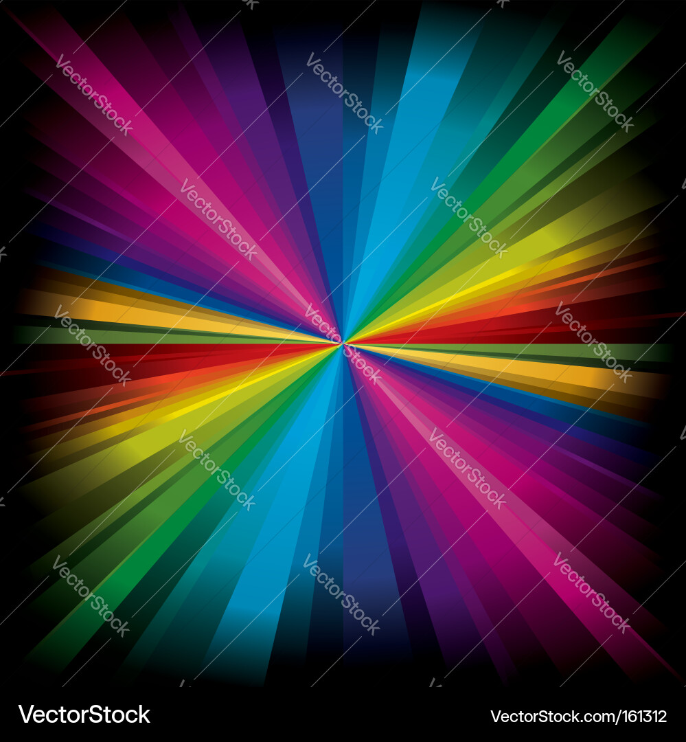Magic radial rainbow light Royalty Free Vector Image
