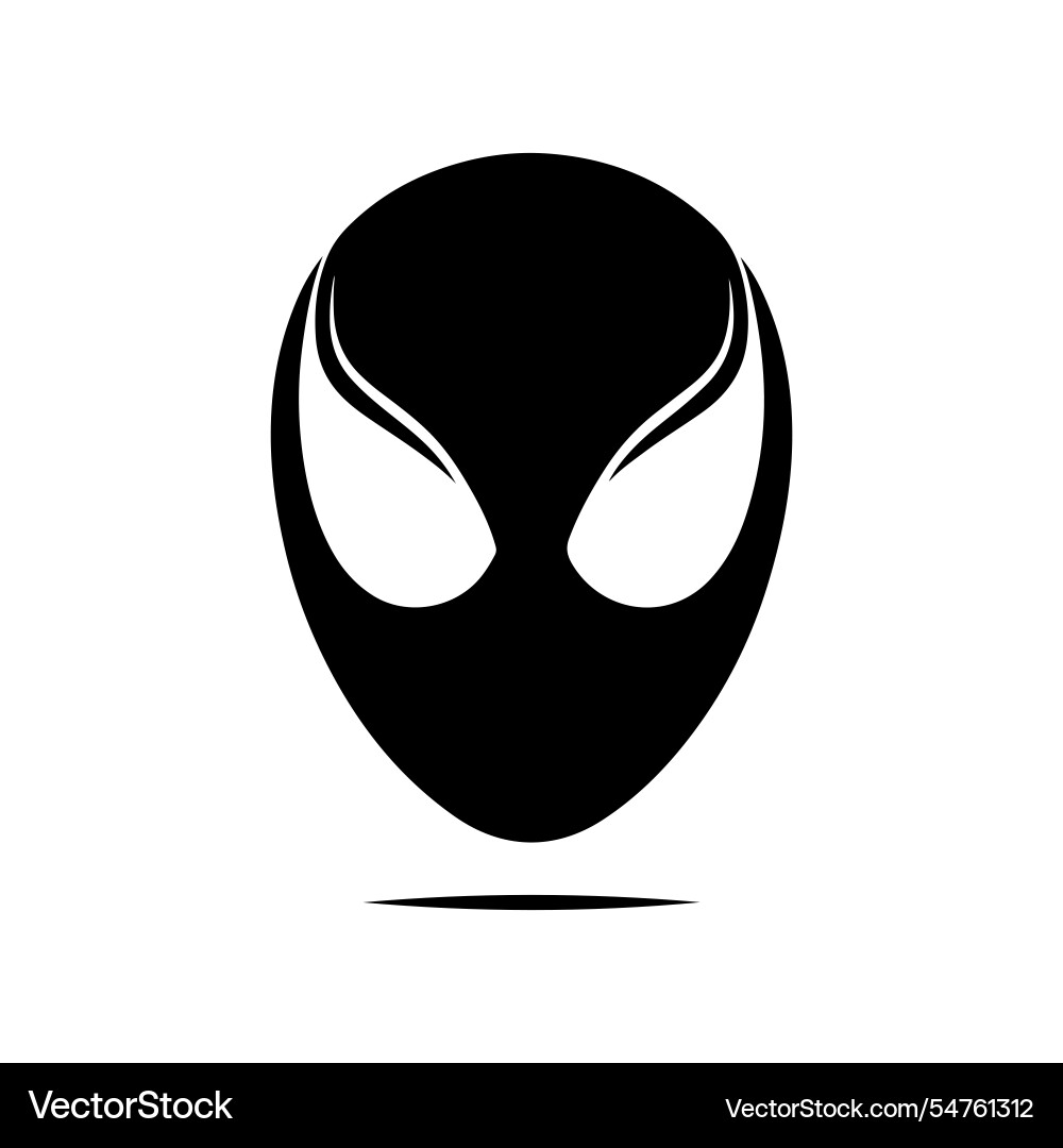 Spider man mask silhouette graphics perfect Vector Image