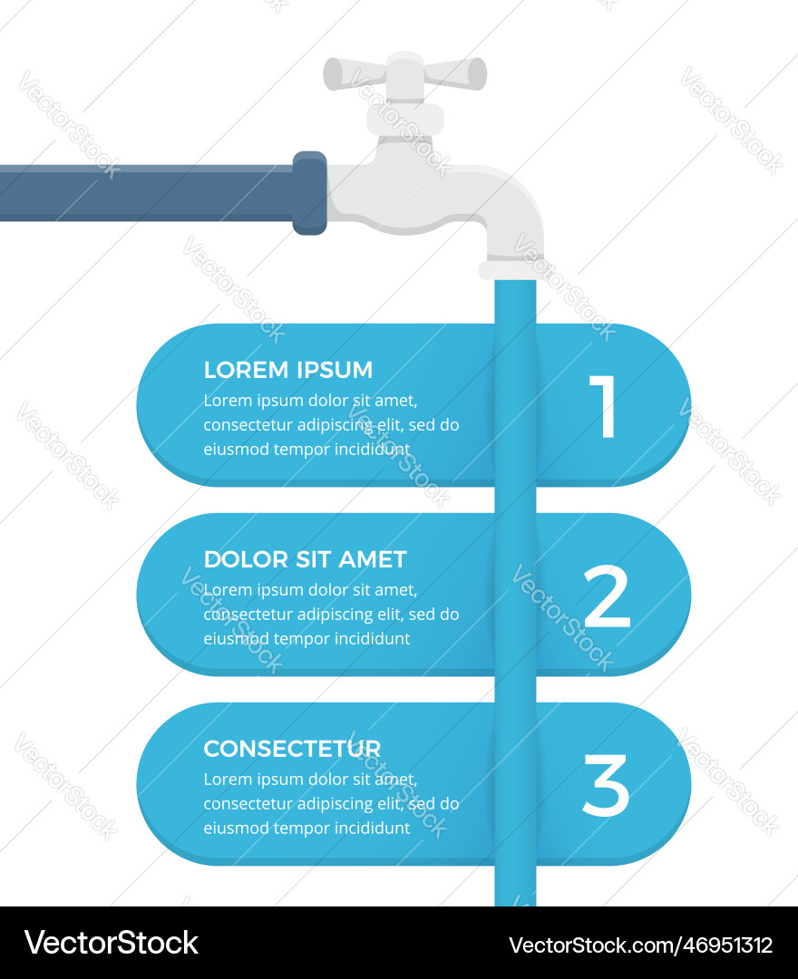 Water infographics Royalty Free Vector Image - VectorStock