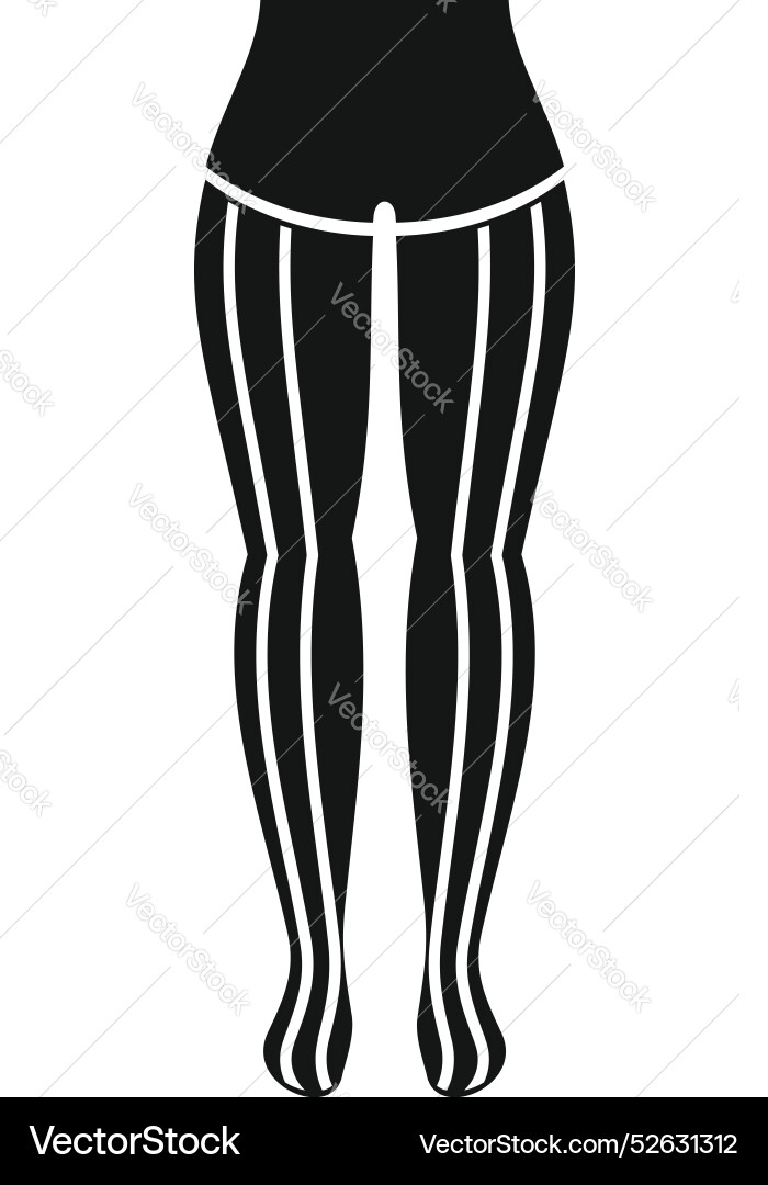 Woman wearing compression stocking for varicose Vector Image