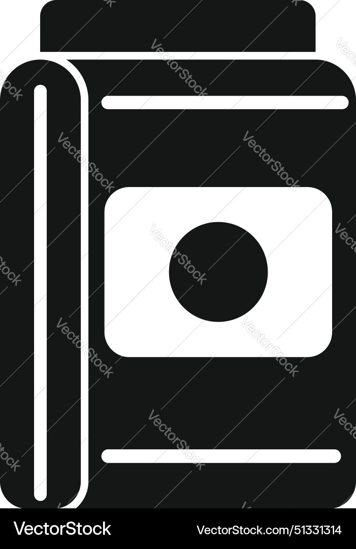 Black jar icon Royalty Free Vector Image - VectorStock