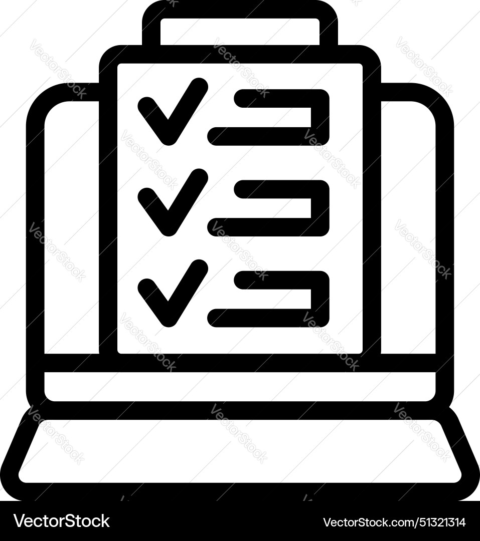 Customer Service Page Icon Outline Solved Vector Image 