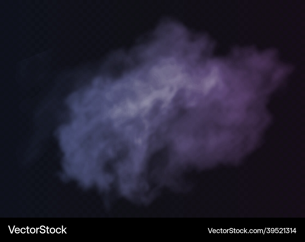 Transparent special effect stands out with fog Vector Image