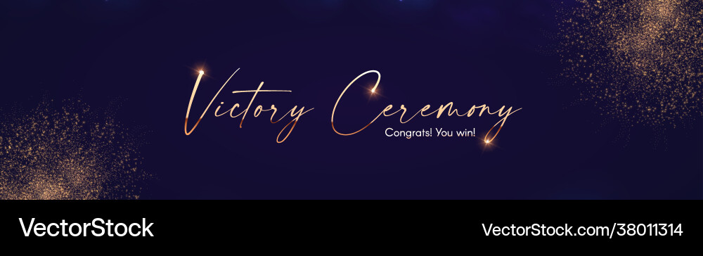 Victory abd award design abstract shining Vector Image