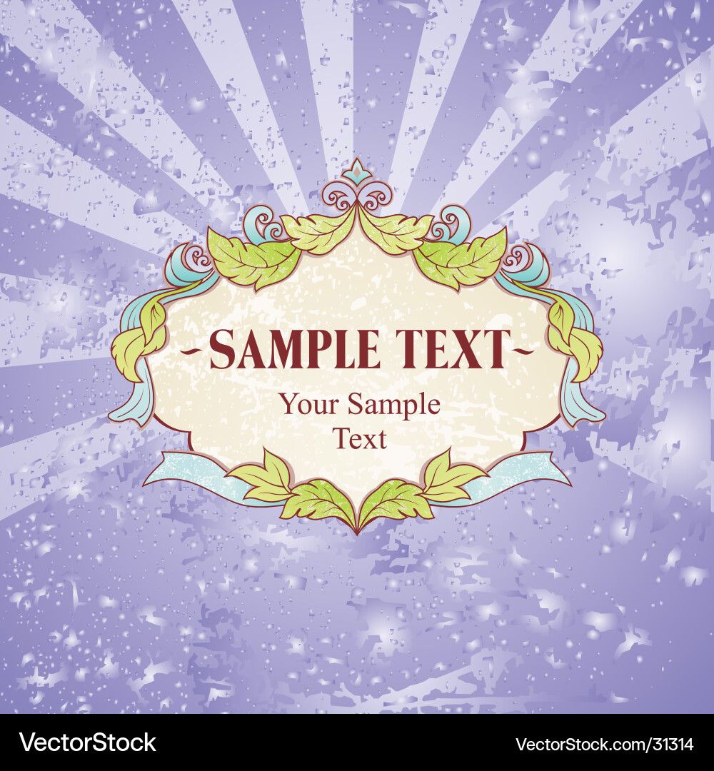 Vintage frame Royalty Free Vector Image - VectorStock