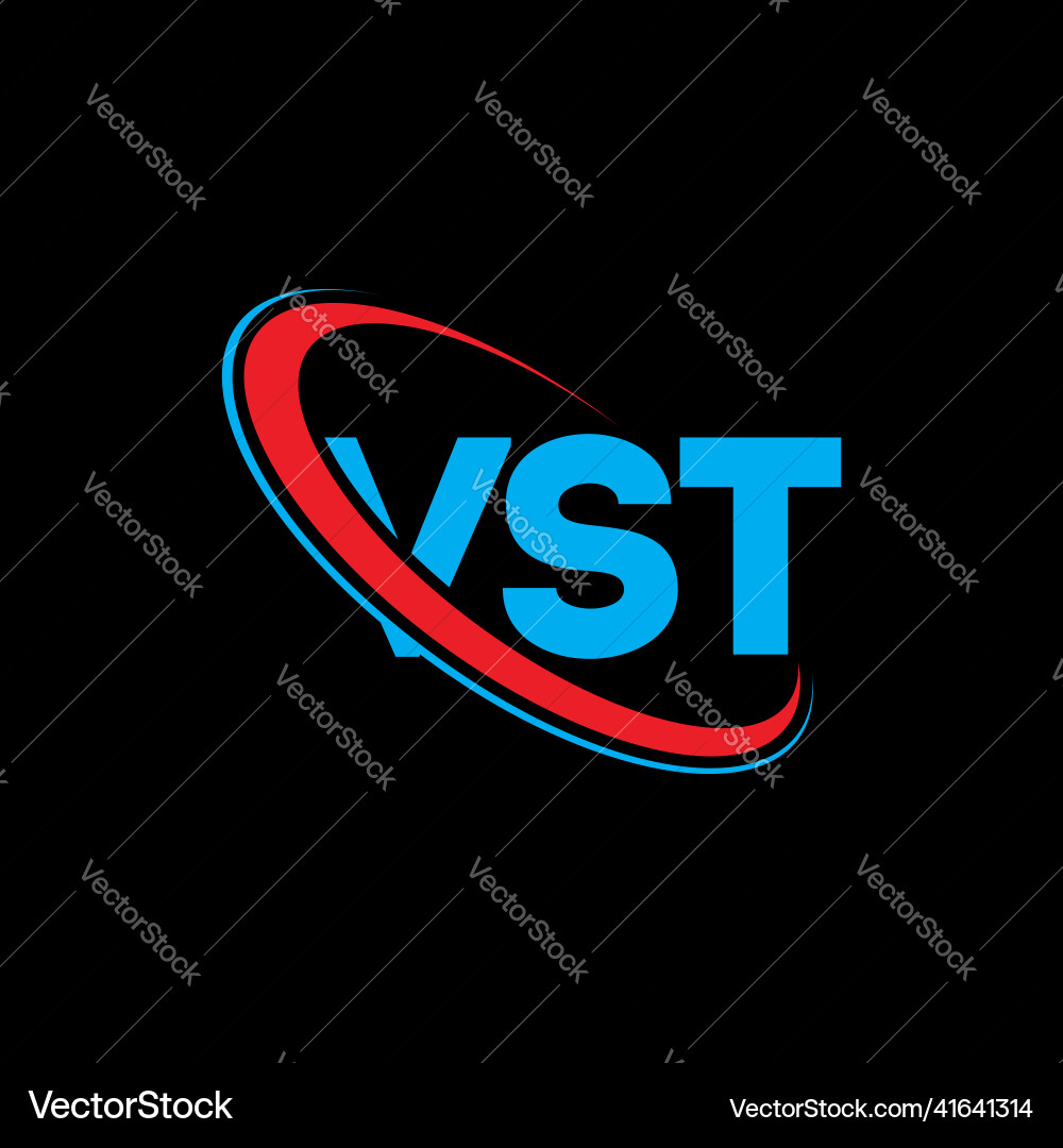 Vst logo letter design Royalty Free Vector Image