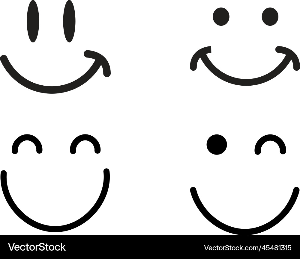 Smile emoji icon design template isolated Vector Image
