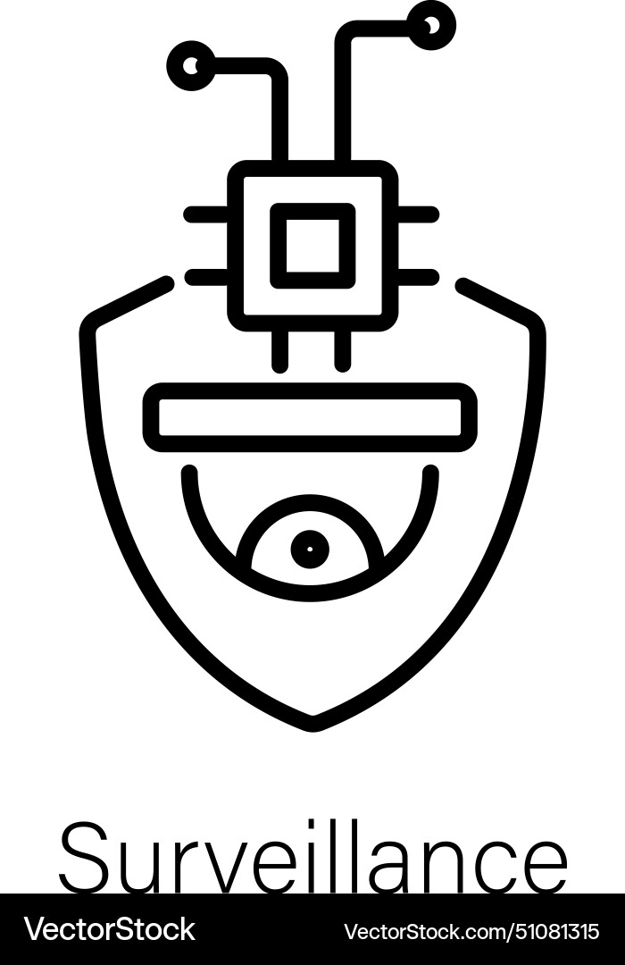 Surveillance Royalty Free Vector Image - VectorStock