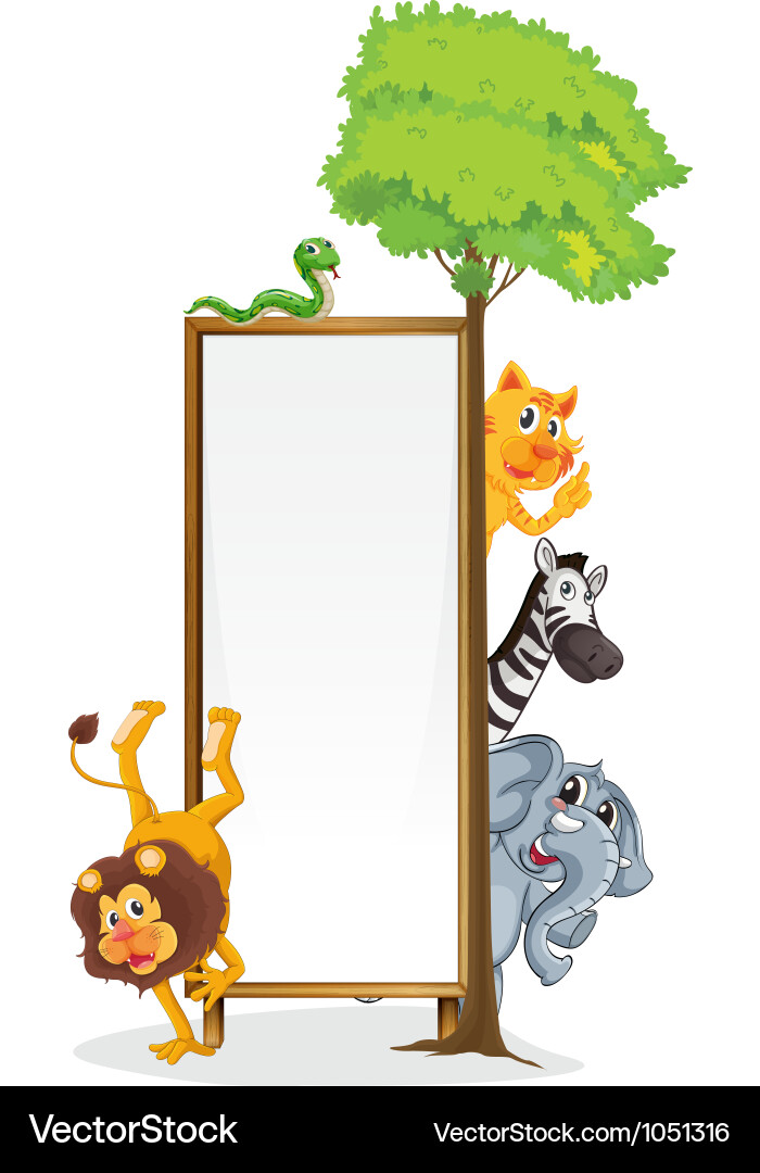 Animal frame Royalty Free Vector Image - VectorStock