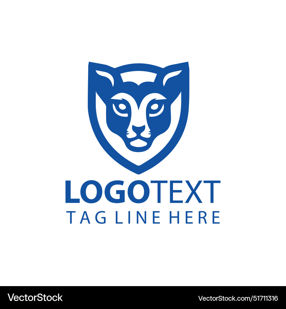 Cat head logo Royalty Free Vector Image - VectorStock