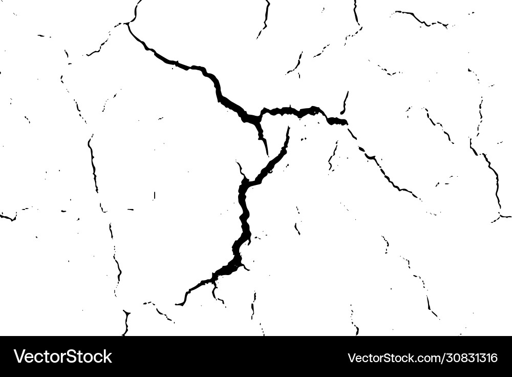 Grunge wall cracks design Royalty Free Vector Image