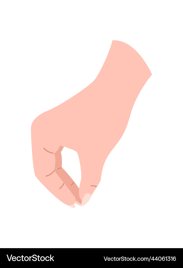 Hand Grab Icon - Gesture Royalty Free Vector Image