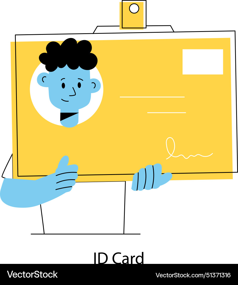 Id card Royalty Free Vector Image - VectorStock