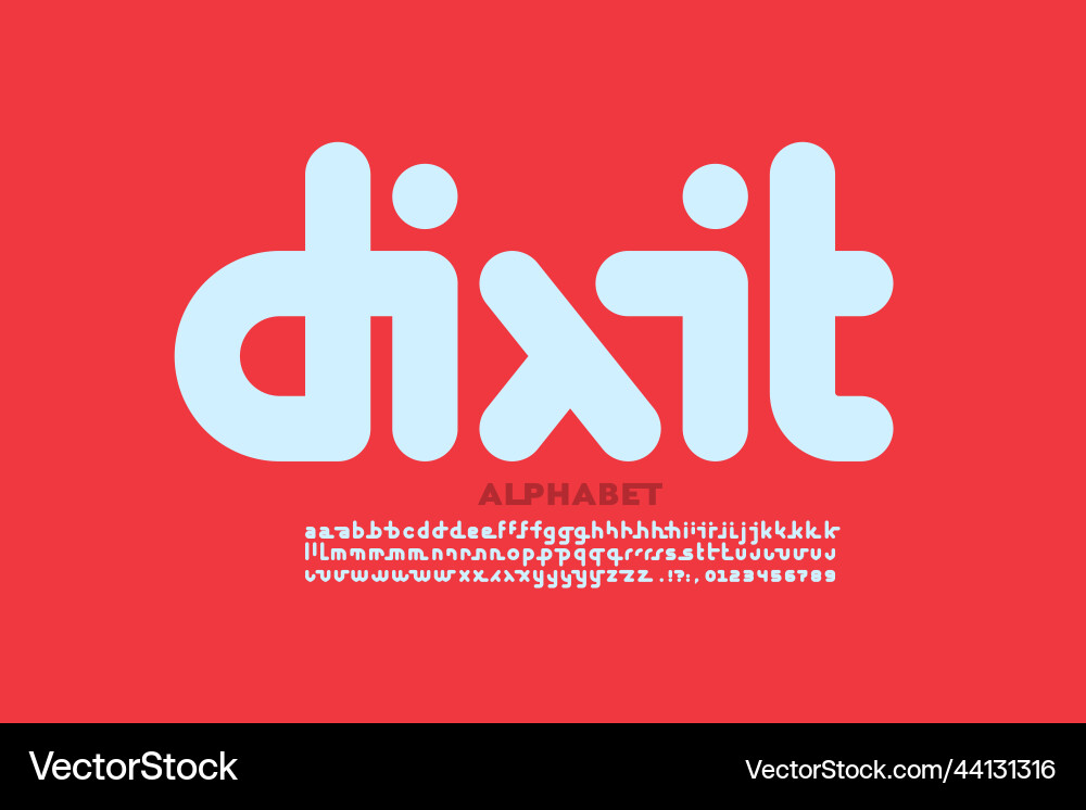 Modern lowercase style font design Royalty Free Vector Image