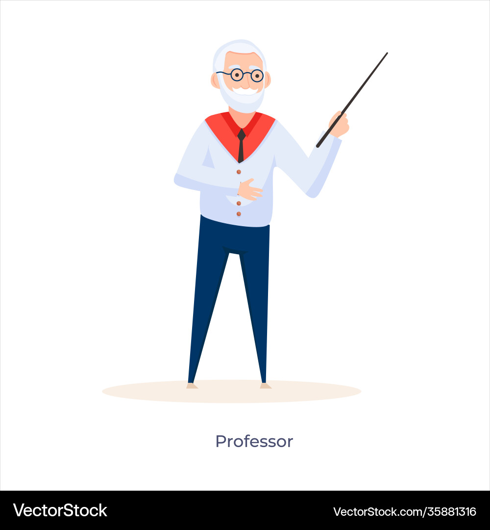 Professor Royalty Free Vector Image - VectorStock