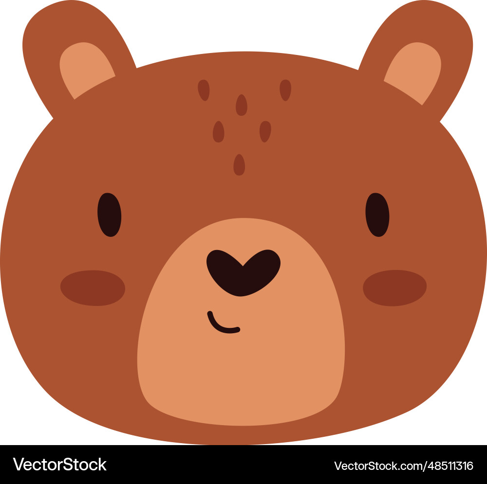 Tierkopf Lizenzfreies Vektorbild - VectorStock