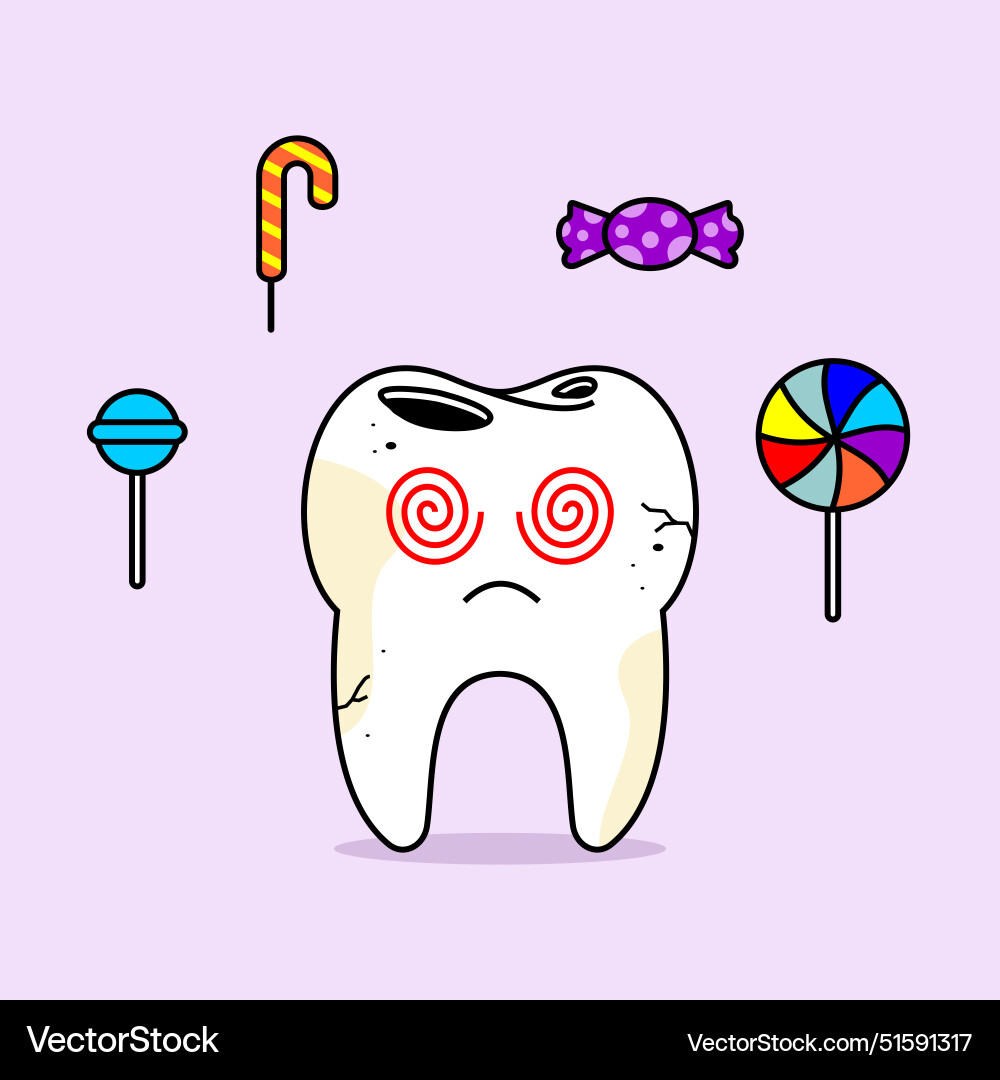 Bad teeth design Royalty Free Vector Image - VectorStock