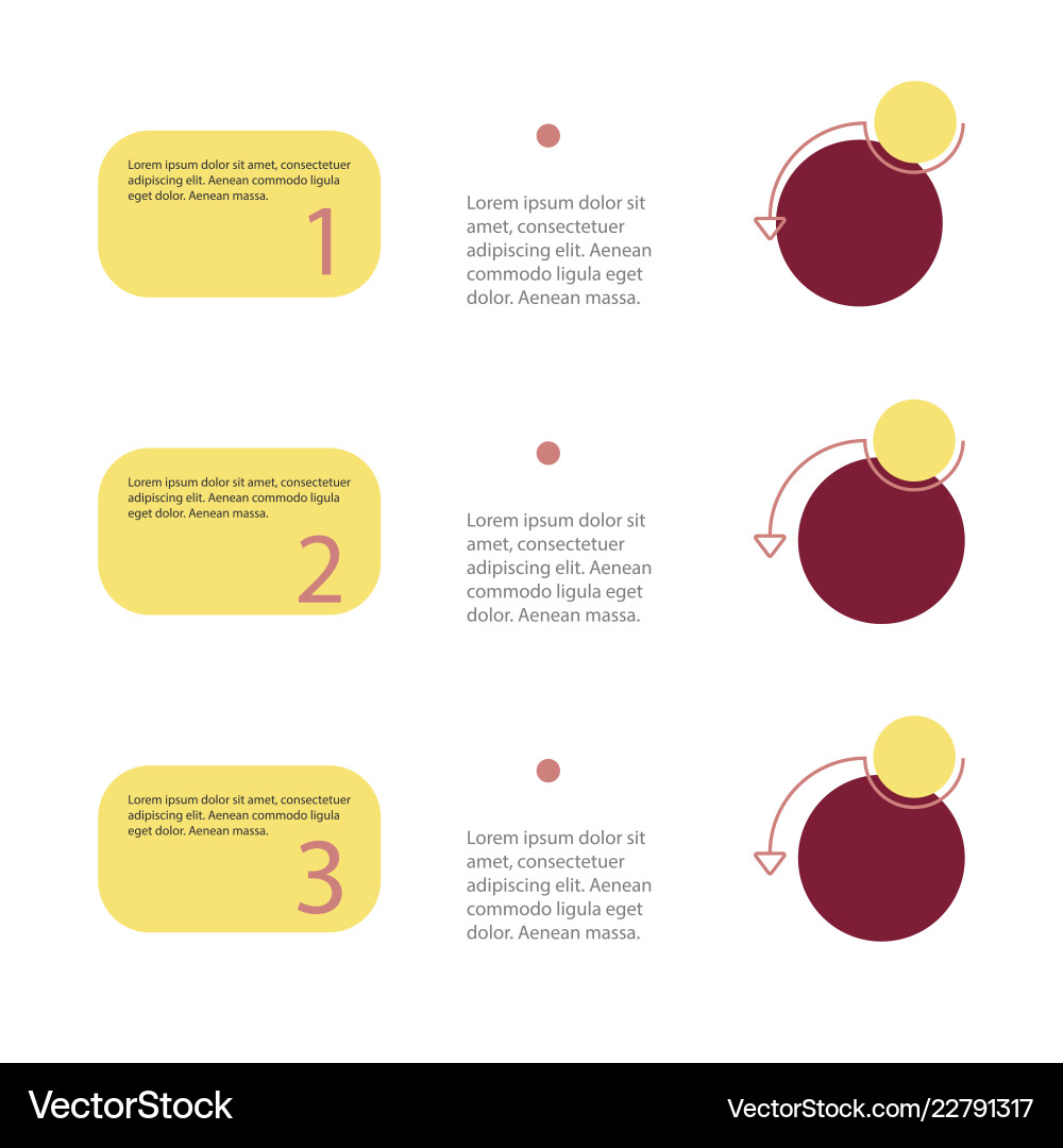 Colorful infographic process chart and arrows Vector Image