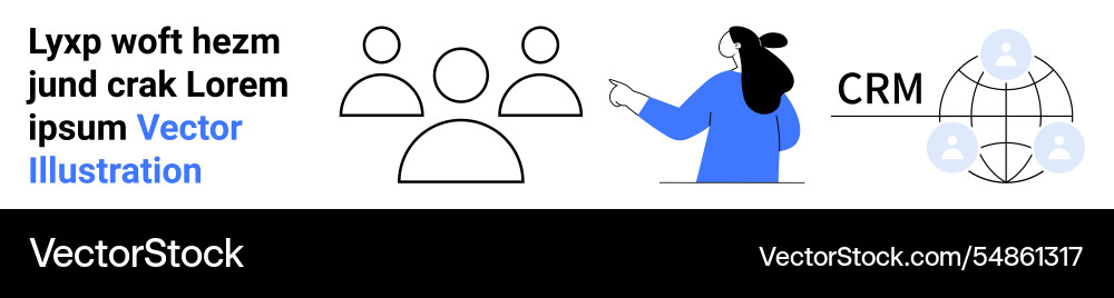 Female professional explaining crm concept to team