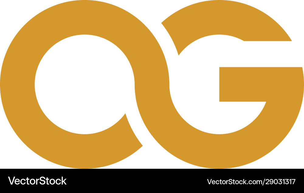 Initial og logo Royalty Free Vector Image - VectorStock