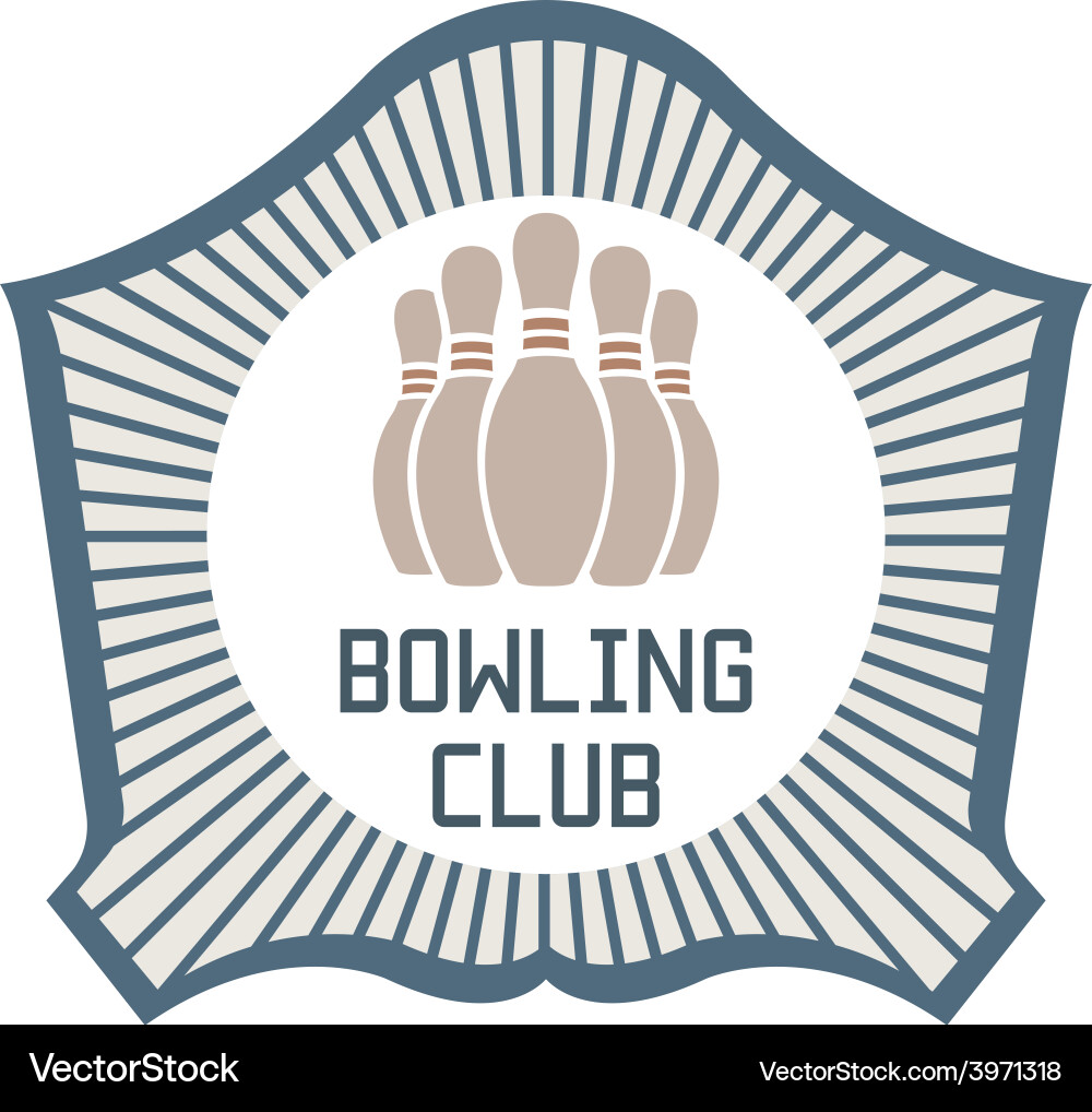 Bowling club Royalty Free Vector Image - VectorStock