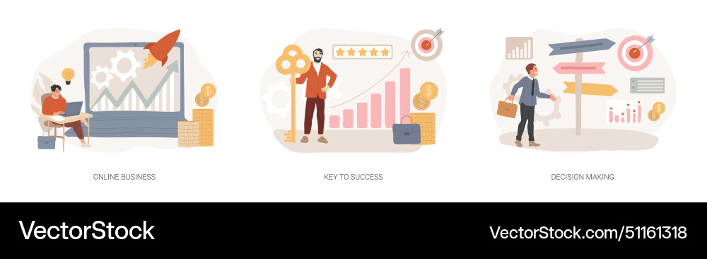 Business opportunity isolated concept Royalty Free Vector