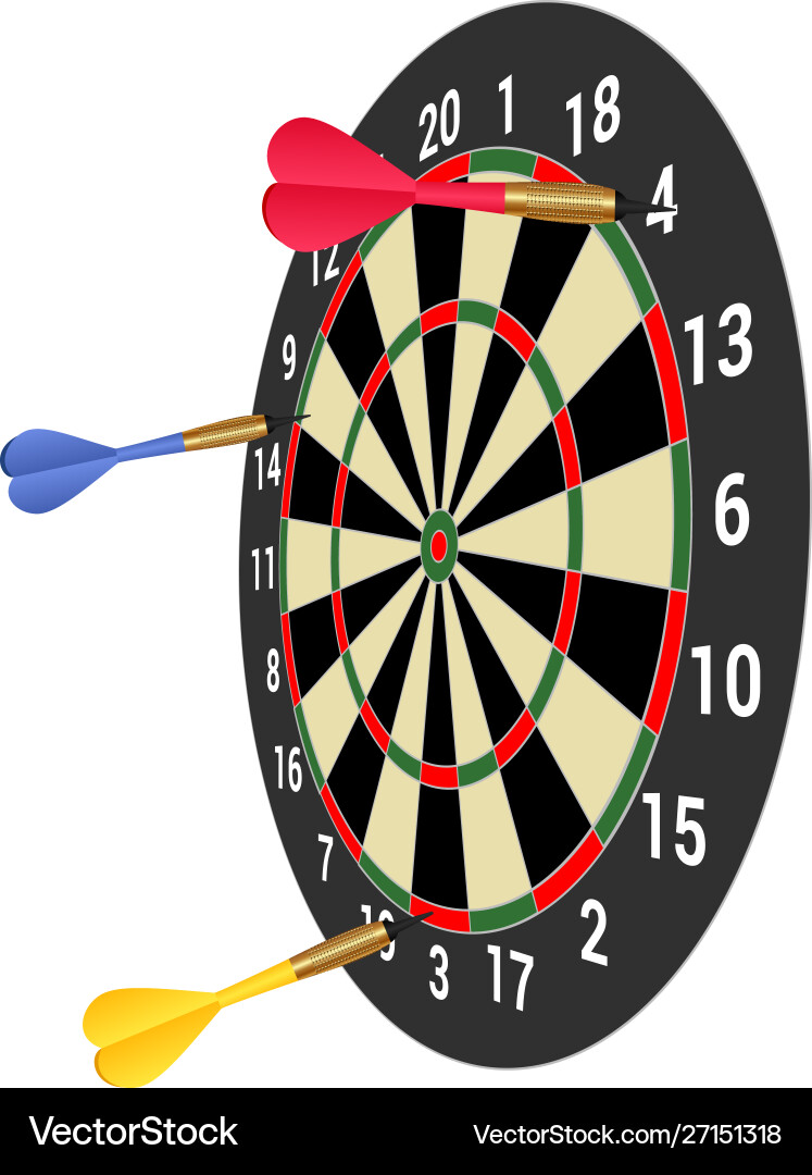 Darts Royalty Free Vector Image - VectorStock