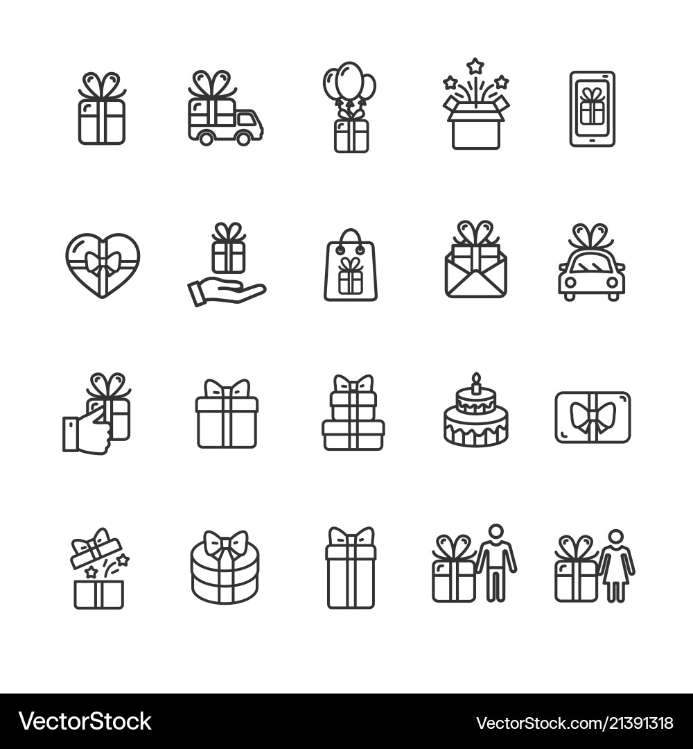 Gift symbols Vector Images & Graphics for Commercial Use | VectorStock