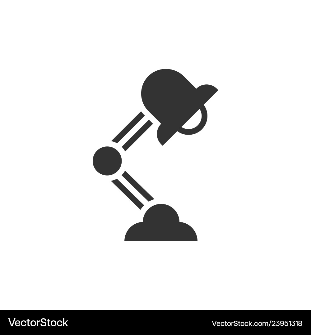Office lamp icon Royalty Free Vector Image - VectorStock
