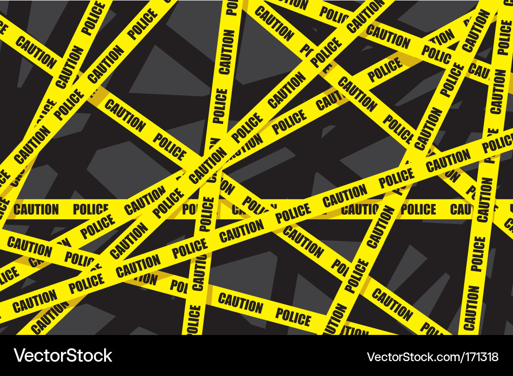 Police caution Royalty Free Vector Image - VectorStock