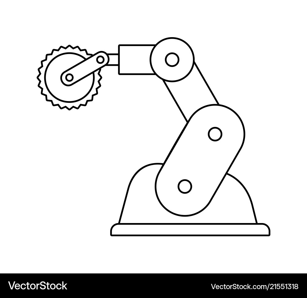 Robotic arm Royalty Free Vector Image - VectorStock