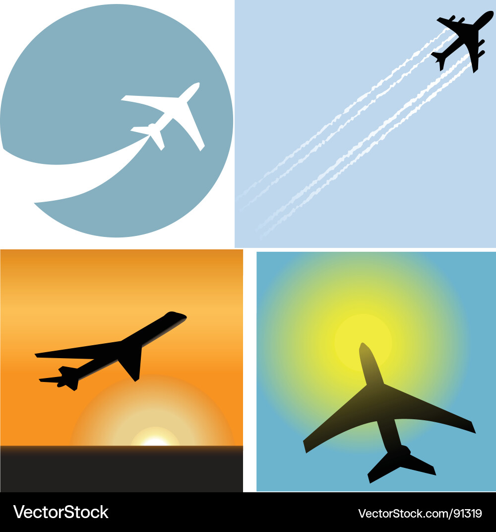 Airline travel passenger Royalty Free Vector Image