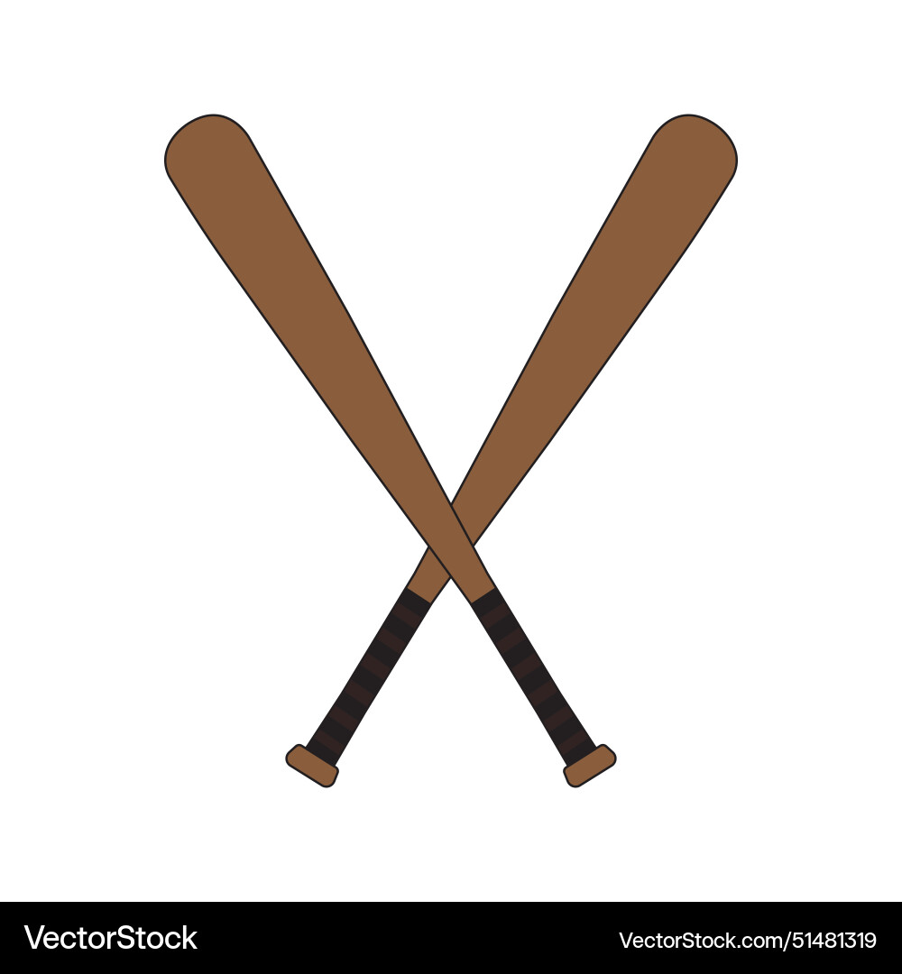 Baseball bat icon Royalty Free Vector Image - VectorStock