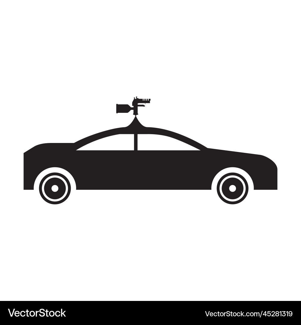 Car air brush paint icon logo Royalty Free Vector Image