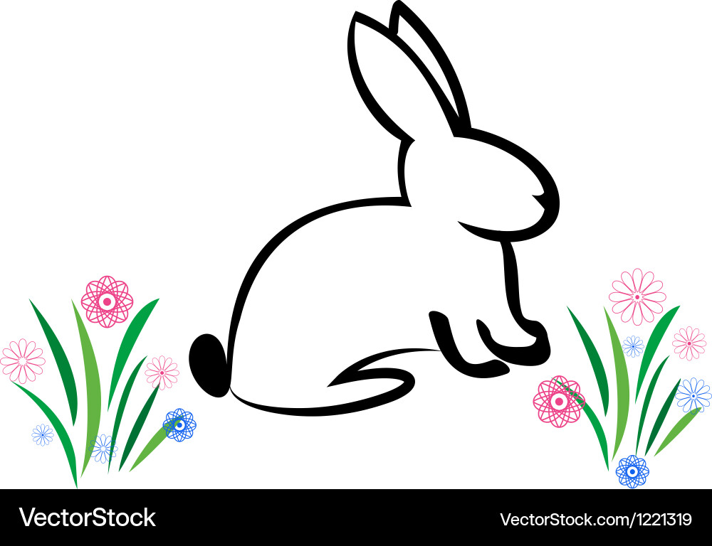 Easter bunny Royalty Free Vector Image - VectorStock