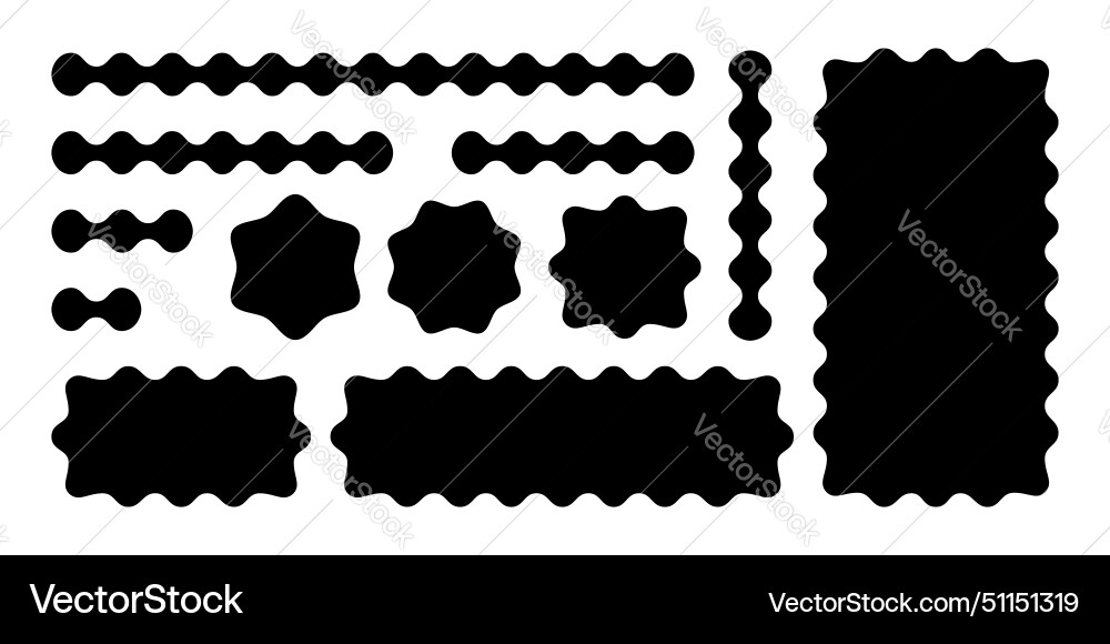Set of rectangle circle and square shapes Vector Image