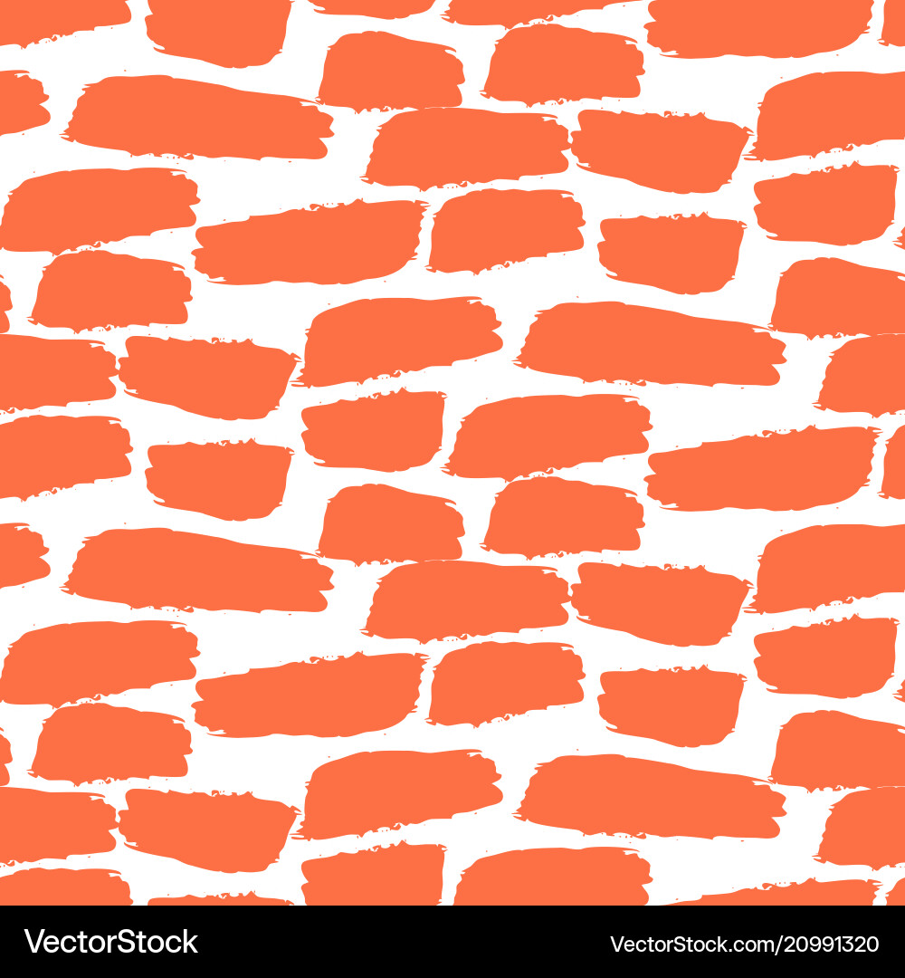 Brush texture seamless red and white pattern Vector Image