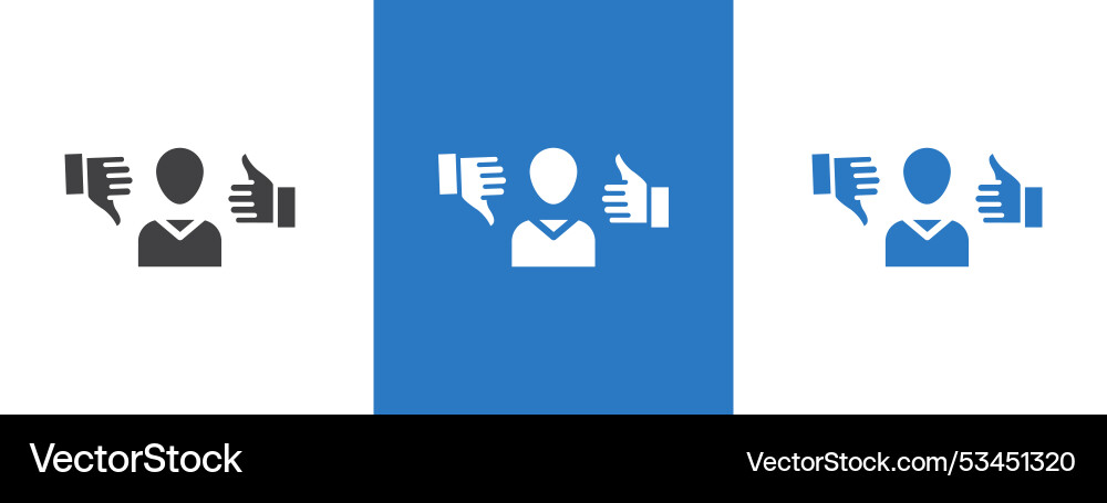 Criticism icon thin line Royalty Free Vector Image