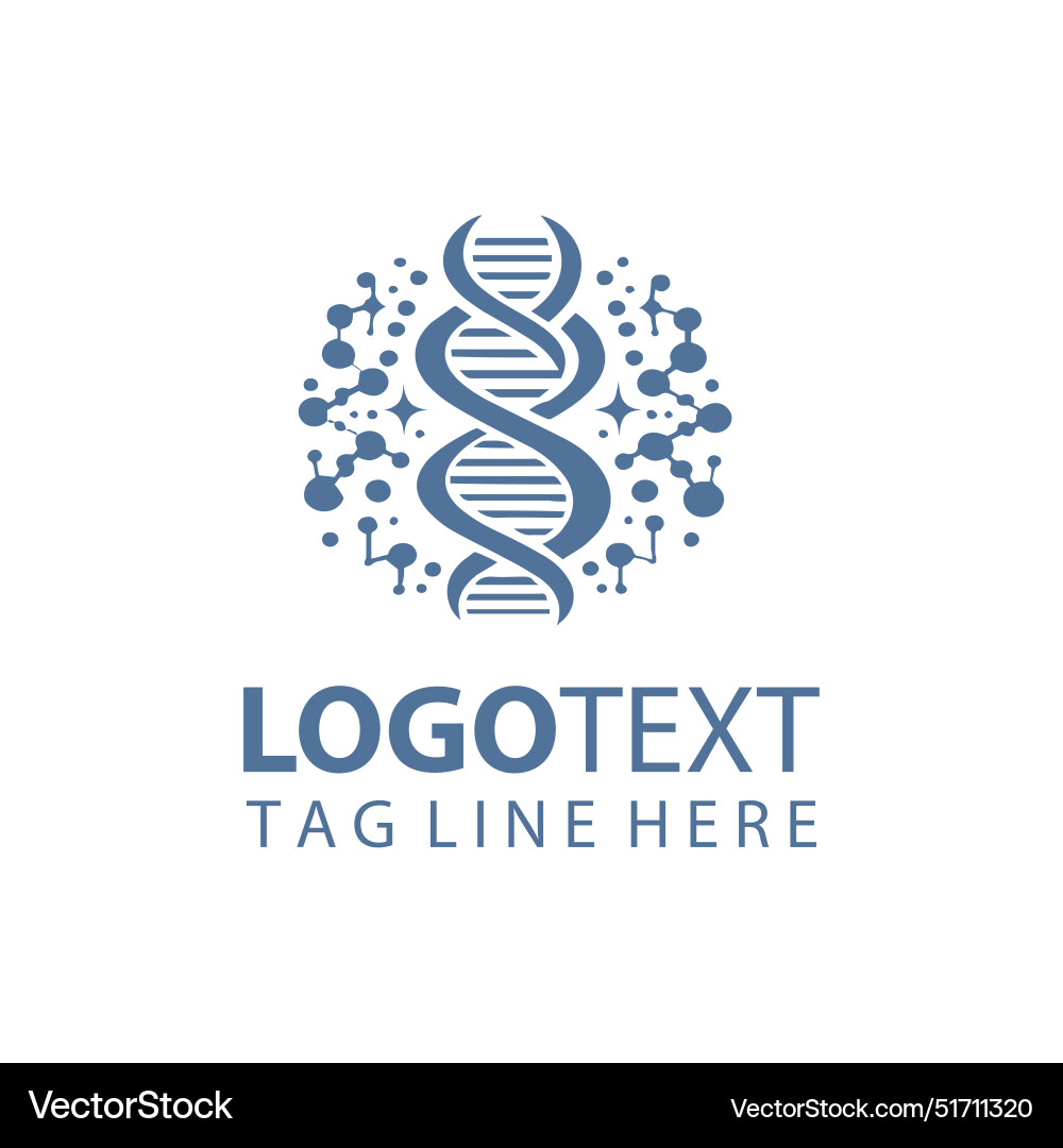 Dna logo Royalty Free Vector Image - VectorStock