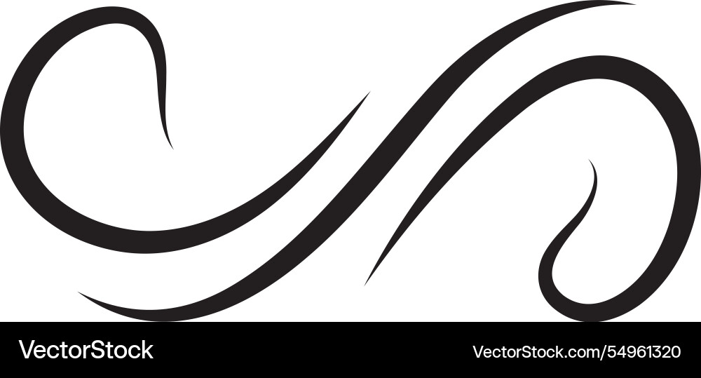 Elegant line divider Royalty Free Vector Image