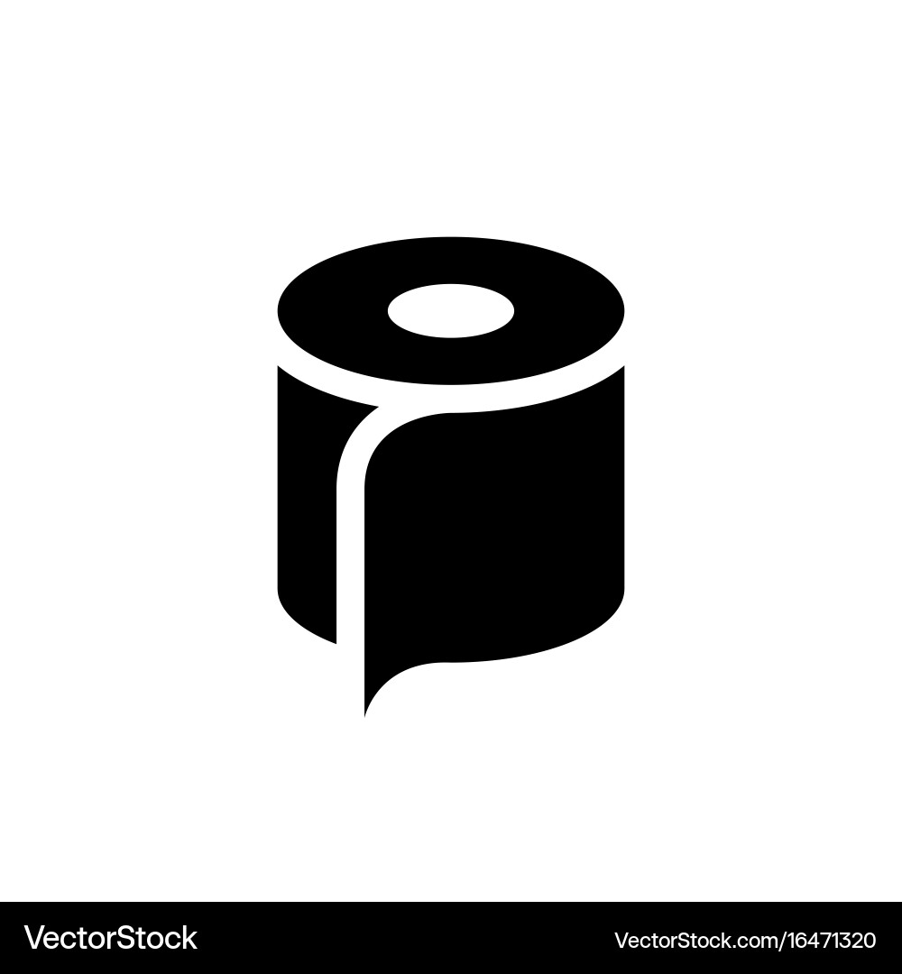 Toilet paper icon Royalty Free Vector Image - VectorStock