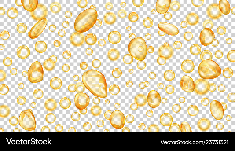 Background of water drops and bubbles Royalty Free Vector