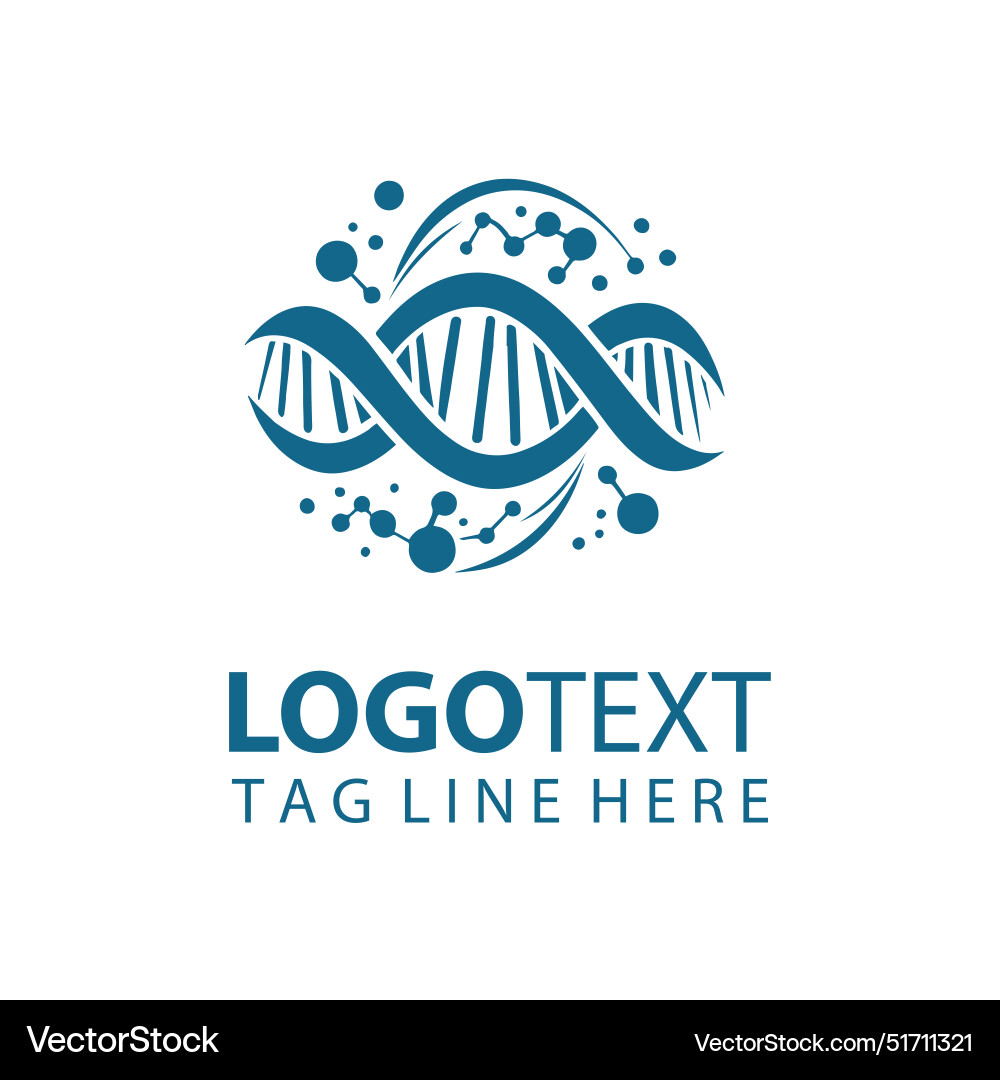 Dna logo Royalty Free Vector Image - VectorStock