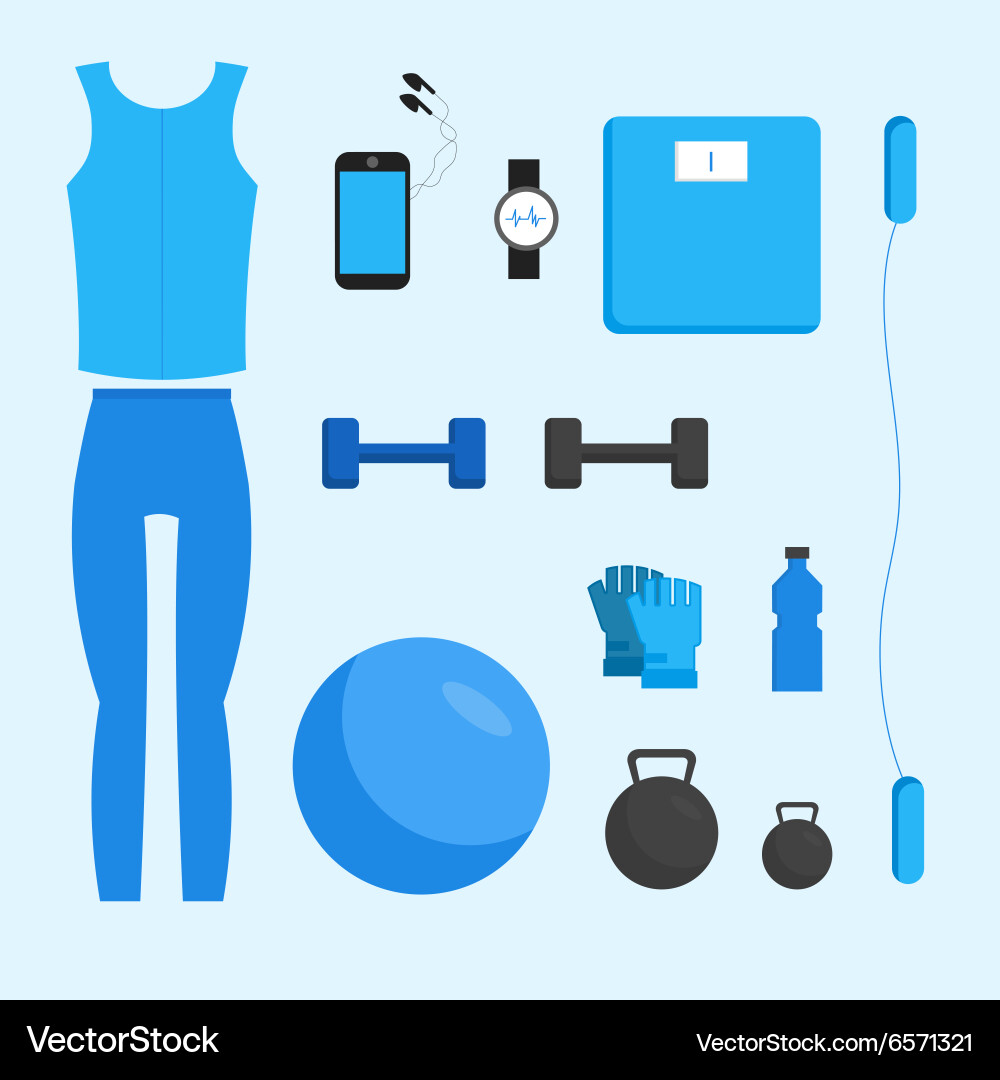 Fitness woman gym Royalty Free Vector Image - VectorStock