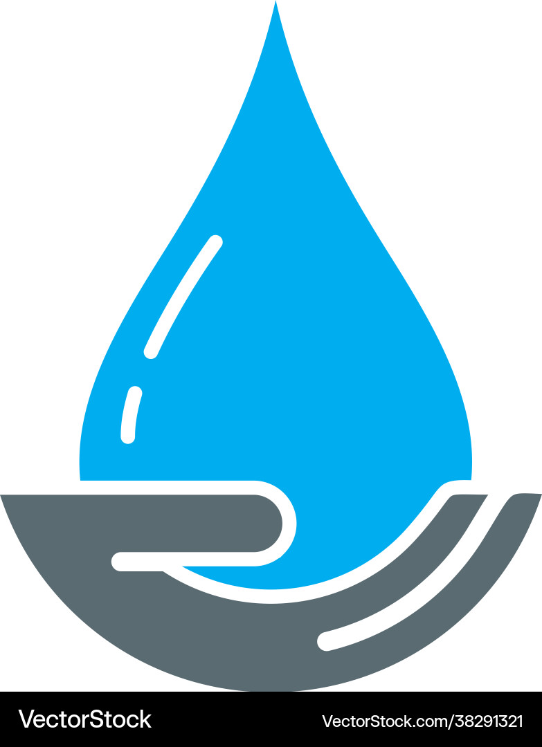 Save water logo Royalty Free Vector Image - VectorStock